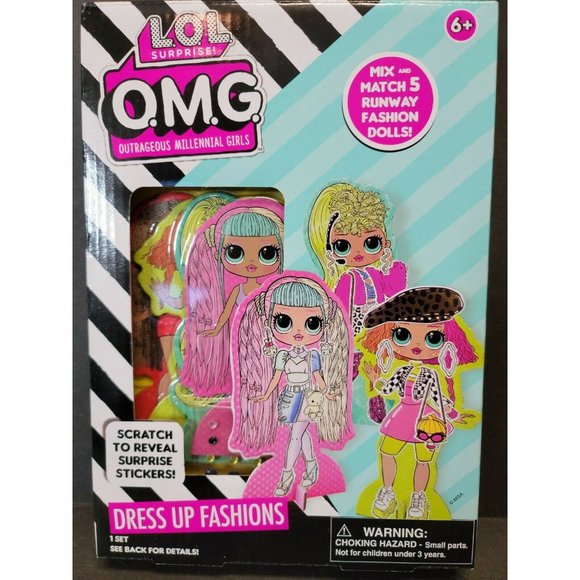 Toys | Lol Surprise Omg Paper Dolls Dress Up Fashions Decorate Five ...